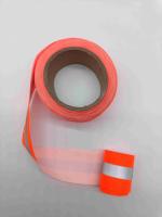 China High Visibility Fluorescent Oxford Tape 5cm Width for Safety Wear Clothing for sale