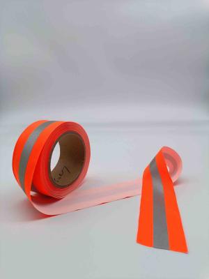 China Sew On Reflective Ribbon Tape Webbing - 380cd Retro-reflectivity, 40mm-50mm Width Options for Safety Applications for sale