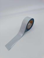 China Iron On Reflective Heat Transfer Vinyl Tape 1cm-1.4m Width Silver Safety Uniform Material EN ISO 20471 Certified for sale