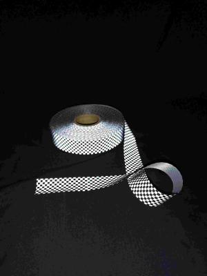 China 15mm to 50mm Reflective Webbing Tape - 100% Polyester Safety Fabric for Uniforms and Bags for sale