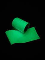 China Luminous Warning Tape Self-Adhesive Glow in Dark PET Film - 0.61×45.7m & 1.24×45.7m Rolls with 2-8 Hour Duration for sale