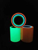 China 1 Inch Anti-Slip Glow in Dark Reflective Tape - 2-8 Hour Luminescence, 0.61-1.24m Width, PET Safety Film for sale