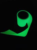 China PET Glow in Dark Motorcycle Rim Tape 0.61×45.7m Self-Adhesive Luminous Reflective Film EN471 Certified for sale