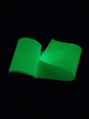 China Blue Luminous Reflective Tape 0.61x45.7m PET Film with 8-Hour Glow for Safety Signs for sale