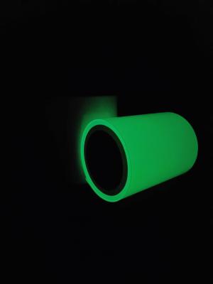 China Neon Glow in Dark Heat Transfer Vinyl Film 0.61×45.7m Roll with 2-8 Hour Luminescence for Safety Signs for sale