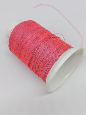 China S Type Polyester Metallized Embroidery Thread 150D/2 Reflective Yarn in Silver, Grey, Black, Blue Colors for sale