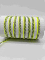 China Sew On Reflective Bias Tape Binding Piping HI Vis 0.19mm 350 cd Lux M2 for Garments for sale