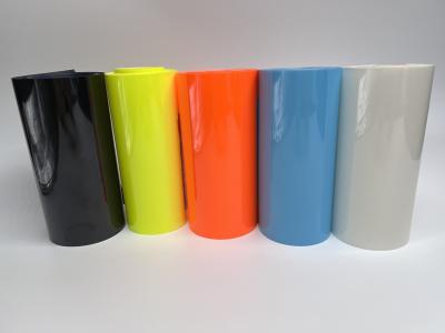 China PET Color Reflective Heat Transfer Tape 1-2.5mm Thickness for Sports Wear and Safety Apparel for sale