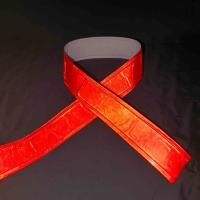 China PVC Custom High Visibility Reflective Tape 1-10cm Width 50-100m Length Iron On for Safety Clothing for sale