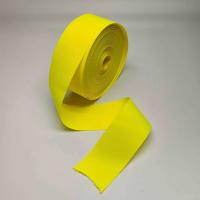 China Custom Logo Elastic Yellow Reflective Webbing 1 Inch for Bags Garment Belts Hats for sale