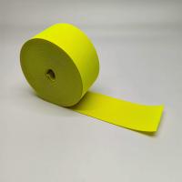 China Custom Logo Elastic Yellow Reflective Webbing 1 Inch for Bags Garment Belts Hats for sale