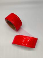 China PVC Custom High Visibility Reflective Tape 1-10cm Width 50-100m Length Iron On for Safety Clothing for sale
