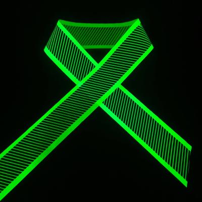 China Luminous Glow In The Dark Safety Tape 0.61m x 45.7m Roll for Outdoor Sports Garments for sale