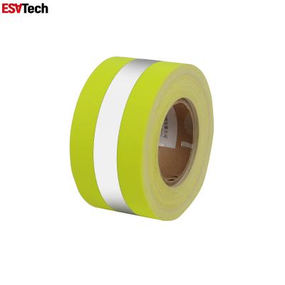 China EN 20471 Certified Flame Retardant Reflective Tape - 450 cd(Lx.m²) Retro-reflectivity, 5 cm Width for Safety Workwear for sale