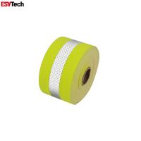 China EN 20471 Certified Flame Retardant Reflective Tape - 450 cd(Lx.m²) Retro-reflectivity, 5 cm Width for Safety Workwear for sale