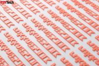 China 3D Puff Vinyl Heat Transfer Labels 50cm x 25m Roll for Clothing and Bags with 0.12-0.18mm Thickness for sale