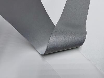 China 50cycles Elastic Reflective Tape Silver Color With Double Reflective for sale