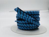 China Sew On Reflective Piping 1cm 2cm Width Cotton Strip Silver Black Blue High Visibility Polyester for sale
