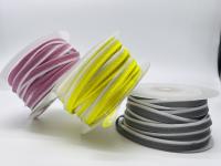 China Custom Sew On Reflective Fabric Piping Strips Trims 1.3cm 2.0cm Width for Clothes Bag Cap Pants for sale