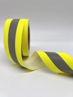 China Flame Retardant Reflective Strip 5cm 7.5cm Yellow Silver Yellow for Safety Wear for sale
