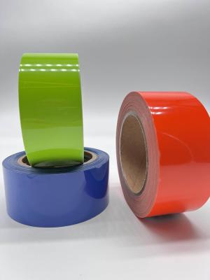 China Custom Color Heat Transfer Reflective Stripe PET Reflective Tape 5cm to 50cm Width for sale