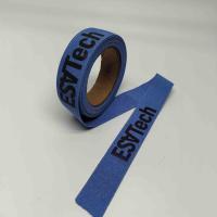 China Elastic Reflective Webbing Material 50 Yards/Roll Blue Cotton Canvas Recycled For Bag Straps Safety Applications for sale