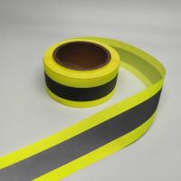 China High Visibility Reflective Webbing Yellow Silver Yellow 50mm Width for Garments Bags Sportswear for sale