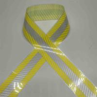 China High Visibility Reflective Fabric Roll - 140cm Width x 100m Length, 0.2mm Thickness with Heat-Activated Adhesive for sale
