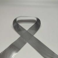 China High Visibility Twill Stripes Reflective Heat Transfer Vinyl - 300-480cd/lux.m² Reflectivity, 50 Wash Cycles for sale