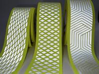 China Patterned Heat Transfer Reflective Tape 400cd Polyurethane for Workwear Sportswear for sale