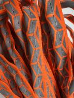 China Flame Retardant Reflective Fabric - 0.2mm Thickness, 500 Cd/lux.m² Reflectivity, Washable 50 Cycles at 60℃ for sale