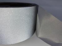 China Silver Grey High Visibility Reflective Tape 5cm Width Sew On Safety Wear Accessories 380cd for sale
