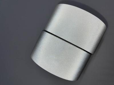 China Silver High Visibility Reflective Tape 5cm Sew On Polyester Backing 380cd for Workwear Garments for sale