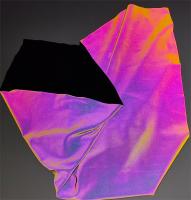 China Colorful Reflective Safety Fabric on Black Base - 50mm Width with 330 cd/lx/m² Reflectivity for Protective Workwear for sale