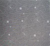 China Plain Bright Transparent Round And Line Gray Cloth for sale