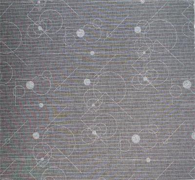 China Plain Bright Transparent Round And Line Gray Cloth for sale