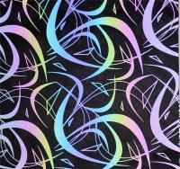 China Colorful Hook 50D Mechanical Bullet Fabric - 85 GSM Weight with Rainbow Reflective Printing Customization for sale