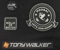 China Iron On Fabric Rectangle Clothing Labels With Black Sans Serif Font for sale