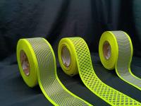 China lightweight Cotton Webbing With Reflective Heat Transfered On for sale