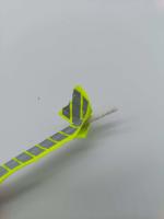 China Custom Color Reflective Piping 1cm Width High Temperature Resistance Sew On Trim for Safety Vests for sale