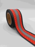 China FR Reflective Tape Red Silver Red 0.2mm Thickness Safety Roll 1m x 50m for sale