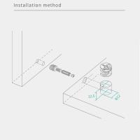 China 12mm Diameter Minifix Cam Locks Off Center Design Furniture Cam Connector For Rta Furniture for sale
