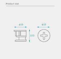 China Carton Steel 10mm Furniture Cam Lock Multifunctional For Knockdown Furniture for sale