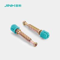 China 40mm Steel Minifix Connecting Bolts With Dowel, Connecting Fitting for rta furniture for sale