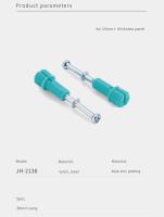 China 36mm Cold-Rolled Steel Minifix Connecting Bolts With Nylon Dowel, Furniture Connector for sale