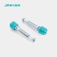 China 40mm Cold-Rolled Steel Minifix Connecting Bolts With Dowel, Furniture Cabinet Connector for sale