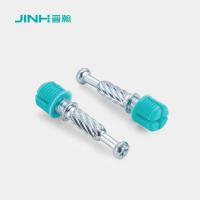 China 36mm Cold-Rolled Steel Minifix Spreading Bolts With Dowel, Furniture Connecting Fitting for sale
