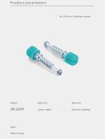 China 36mm Cold-Rolled Steel Minifix Spreading Bolts With Dowel, Furniture Connecting Fitting for sale