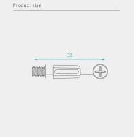 China 32mm Cold-Rolled Steel Minifix Spreading Bolts With Dowel, Flat Pack Furniture Fitting for sale