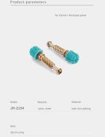 China 32mm Steel Minifix Spreading Bolts With Dowel, Furniture Hardware For Panel Furniture for sale